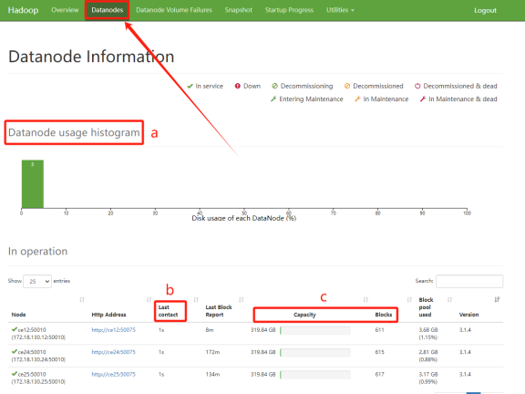 TDH社区版HDFS组件Namenode 50070端口页面内容解析 - 星环开发者社区